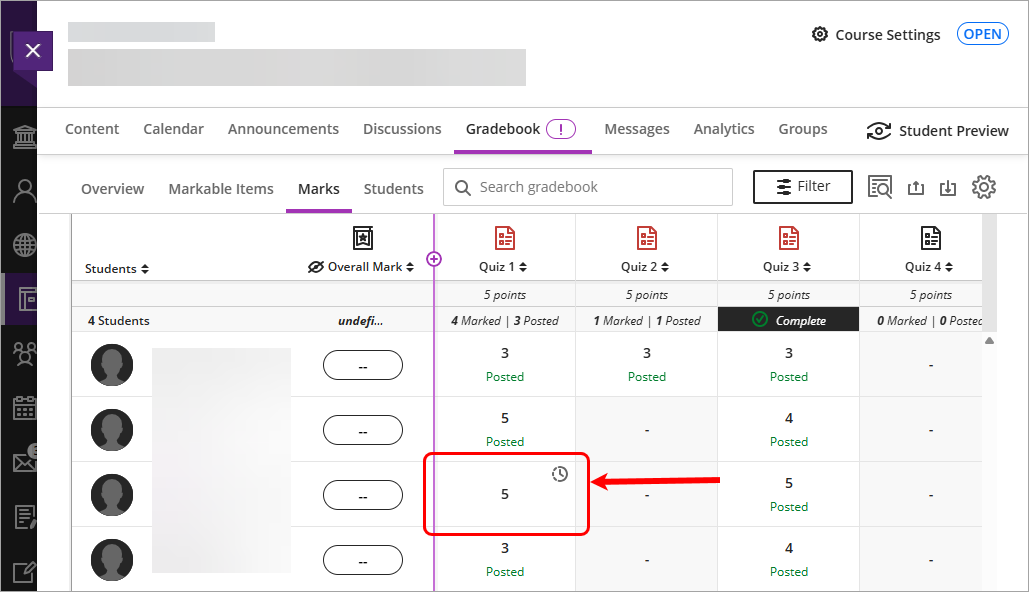 Control the release of results (Ultra) - eLearning - University of Queensland